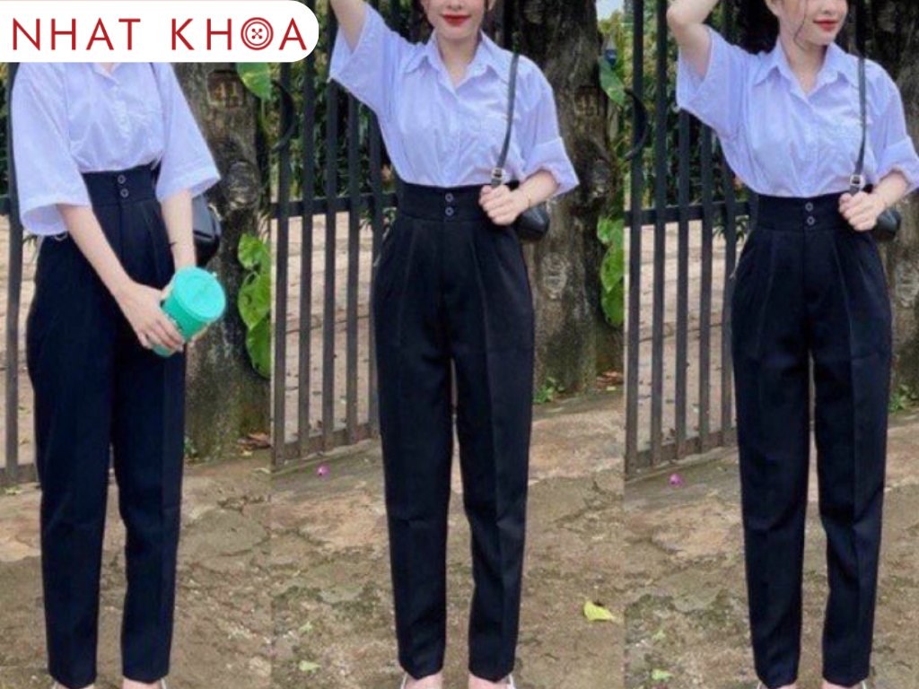 Ưu Điểm Của Quần Tây Đen Nữ Đi Học Trong Đồng Phục